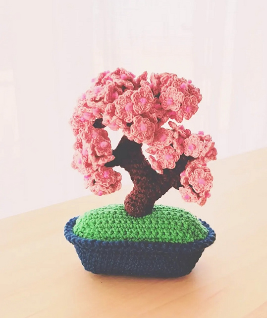 Ravelry: Cherry Blossom Bonsai pattern by Delilah Crochet