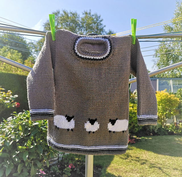 Ravelry: Child's DK Sheep Sweater pattern by Denny Gould