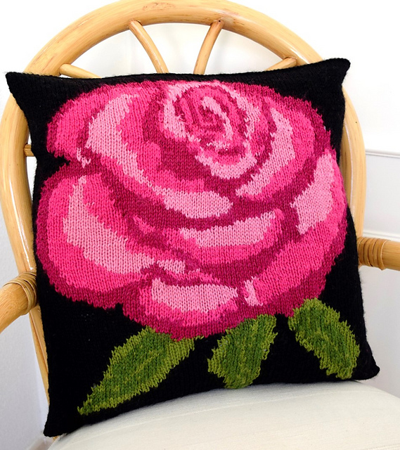 Ravelry: Ellie Rose Pillow pattern by Denny Gould