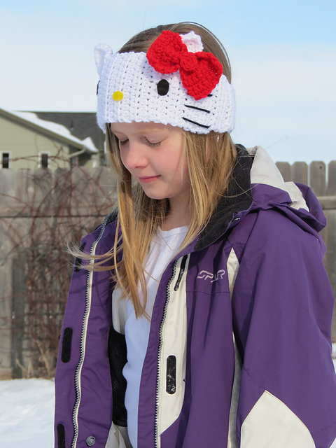 Ravelry: Hello Kitty Headband/Headwrap pattern by Denton Foreman