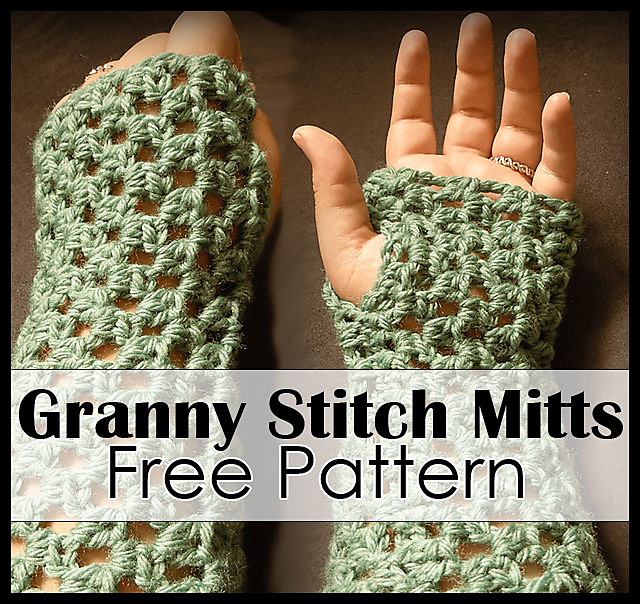 Ravelry: Granny Stitch Mitts pattern by Diana Martin