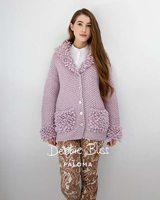 Ravelry: DB039 - Loop Stitch Jacket pattern by Debbie Bliss