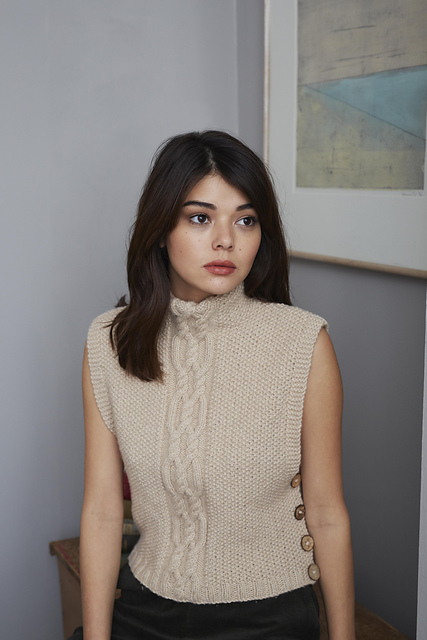 Ravelry: Cable & Moss Stitch Slipover pattern by Debbie Bliss