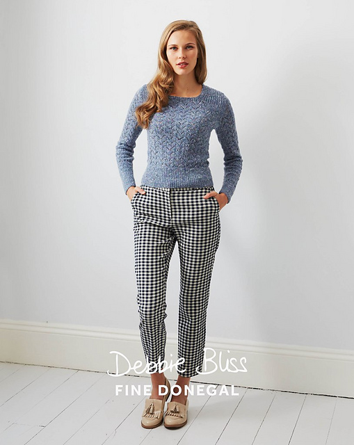 Ravelry: DB049 - Vintage Lace Sweater pattern by Debbie Bliss