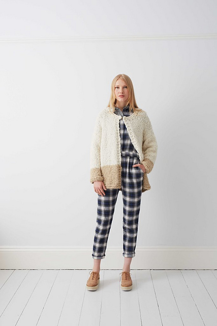 Ravelry: DB060 - Two Colour Jacket pattern by Debbie Bliss