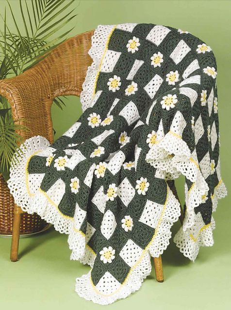 Ravelry: Field of Daisies Afghan pattern by Martha Brooks Stein