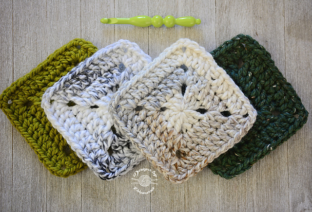 Ravelry: Chunky Granny Square pattern by Phanessa Fong