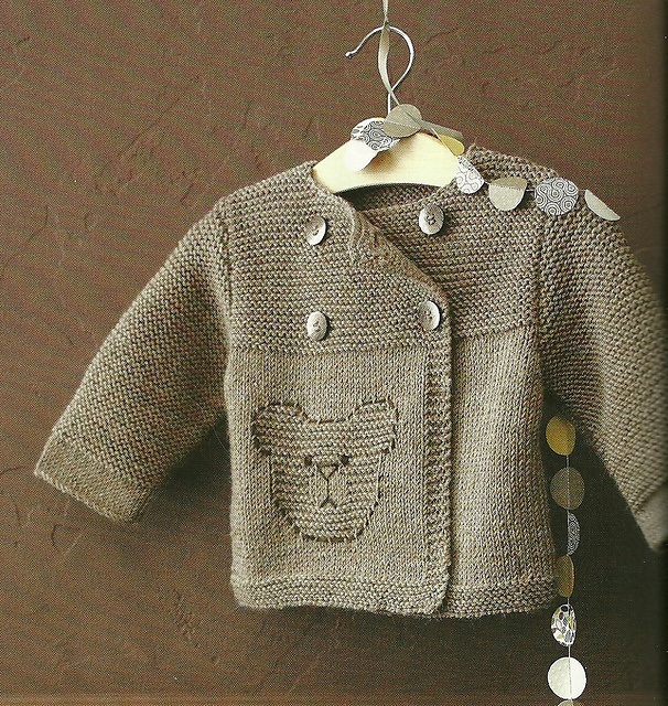 Ravelry: 07 Brassière (Teddy Bear Cardigan) pattern by Phildar Design Team