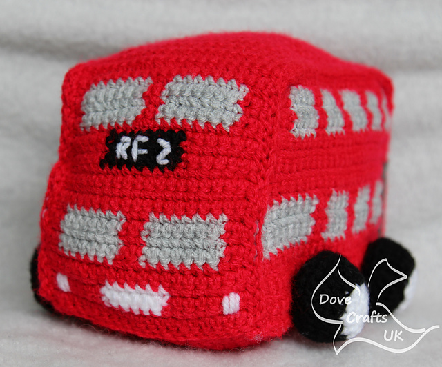 Ravelry: Red Toy Double Decker London Bus pattern by Dove Crafts UK
