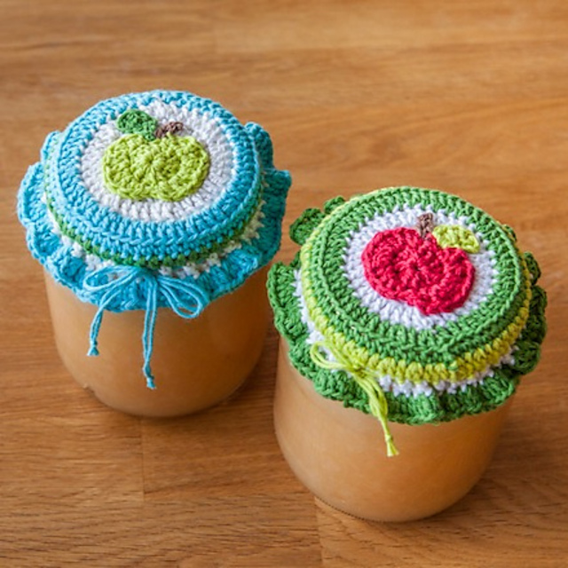 Ravelry: Apple jam lid covers pattern by Didde