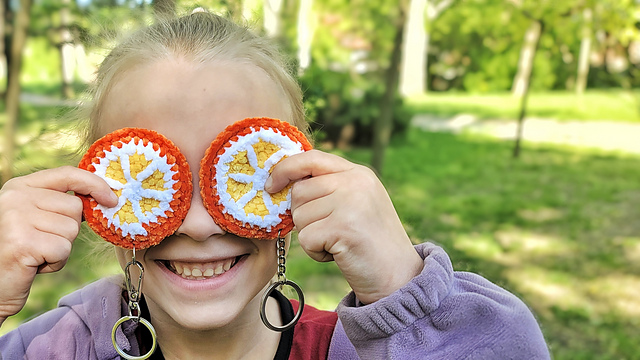 Ravelry: Orange Slice Keychain pattern by Tatiana Didichenko