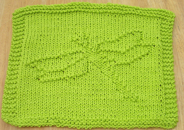 Ravelry: Dragonfly Knit Dishcloth Pattern pattern by Lisa Millan