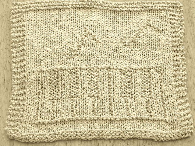 Ravelry: Piano Keys Knit Dishcloth pattern by Lisa Millan