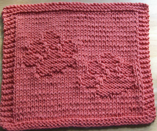 Ravelry: Paw Prints Knit Dishcloth pattern by Lisa Millan
