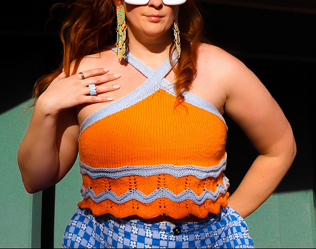 Ravelry: Cancer Rising Crop pattern by Disco Stitch