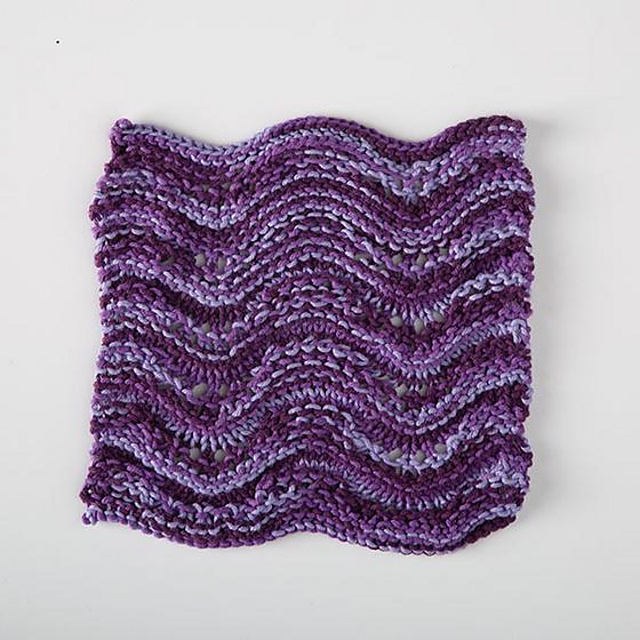 Ravelry: Lacy Waves Dishcloth pattern by Faith Schmidt