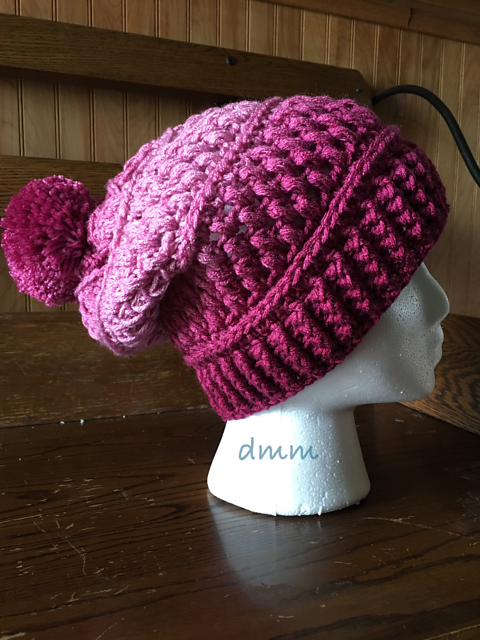 Ravelry: The NO GAUGE puff slouchy hat pattern by Dawn McIntyre