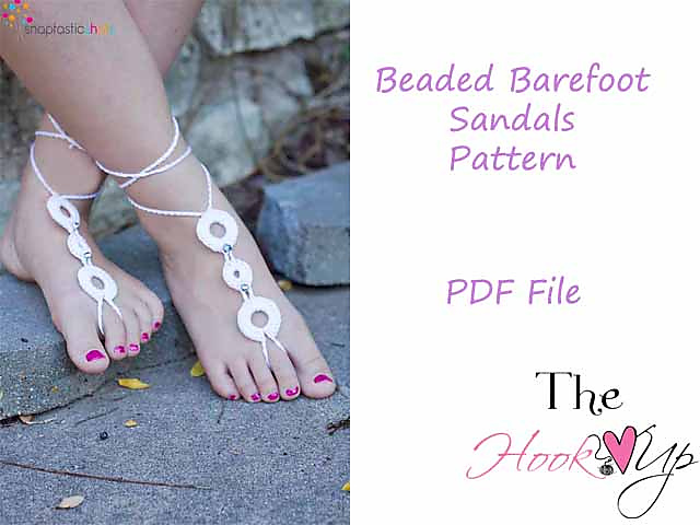 Ravelry: Beaded Barefoot Sandals pattern by Aimee Nelson