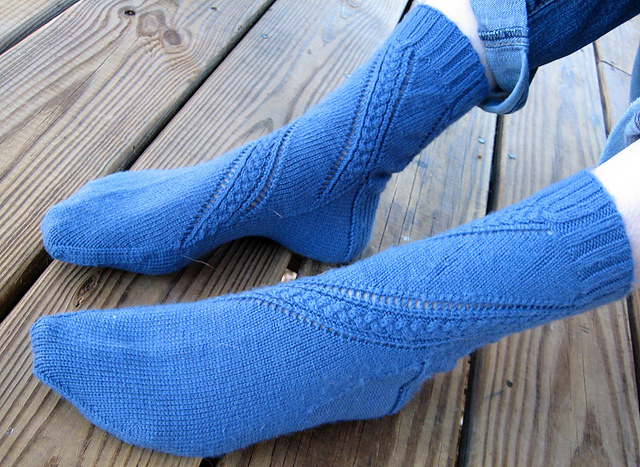 Ravelry: Braided Swirl Socks pattern by Emily Wood