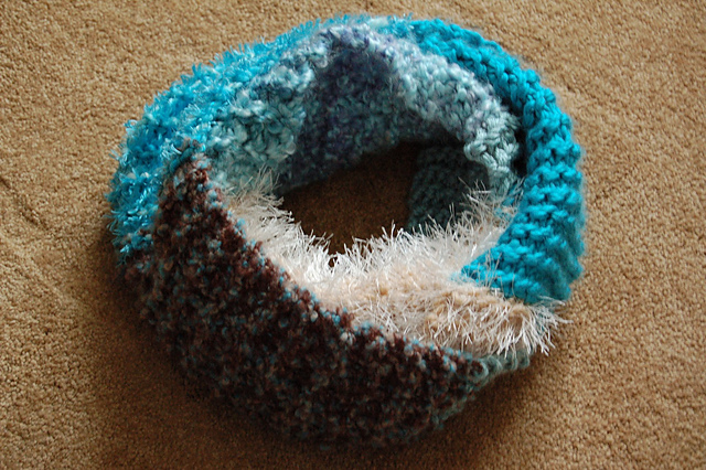Ravelry: Multi-Color Infinity Scarf pattern by Pretty and Practical ...