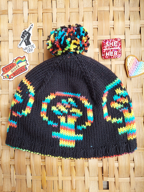 Ravelry: The Protest Beanie pattern by DopeyDoubleKnits