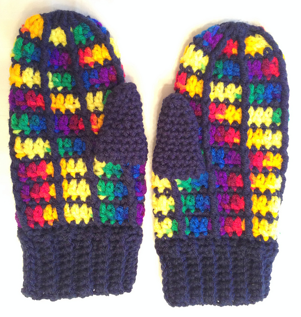 Ravelry: Dorhota's Stained Glass Beanie and Mittens