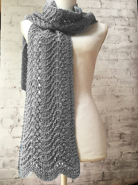 Ravelry: Old Shale Ripple Scarf pattern by The Perfect Purl Online