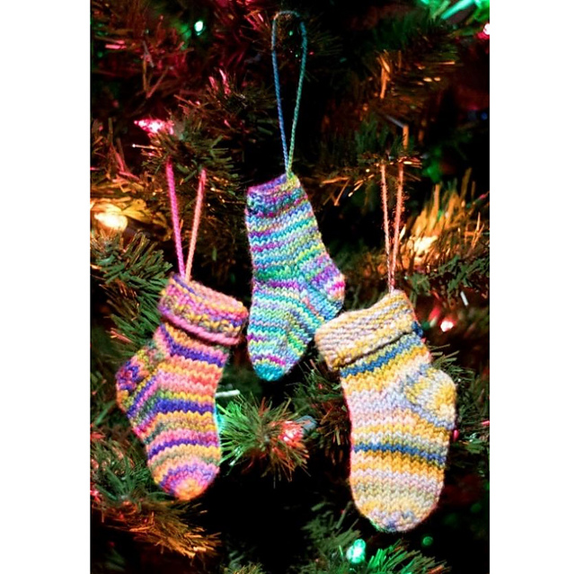 Ravelry: Mini Sock Ornaments pattern by Debbie Quinn