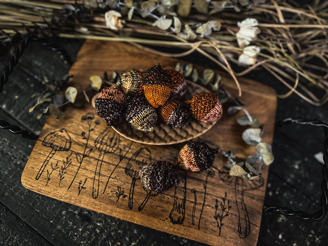 Ravelry: Littlest Acorn Ornament pattern by Dragon Hoard Designs