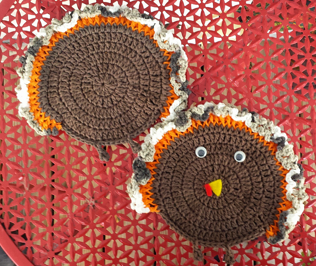 Ravelry: Turkey Gobble Hot Pad pattern by Aurora Suominen