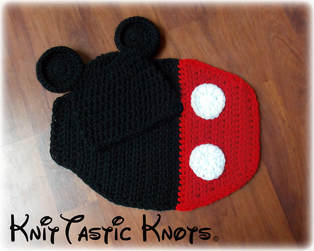 Ravelry: Mickey Mouse Cape Set pattern by KnitTastic Knots