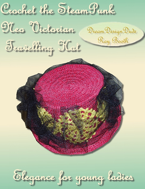 Ravelry: SteamPunk Neo Victorian Travelling Hat pattern by Ray Booth