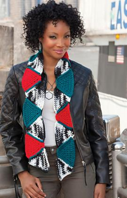 Ravelry: Geometric Triangles Scarf pattern by Erika and Monika Simmons