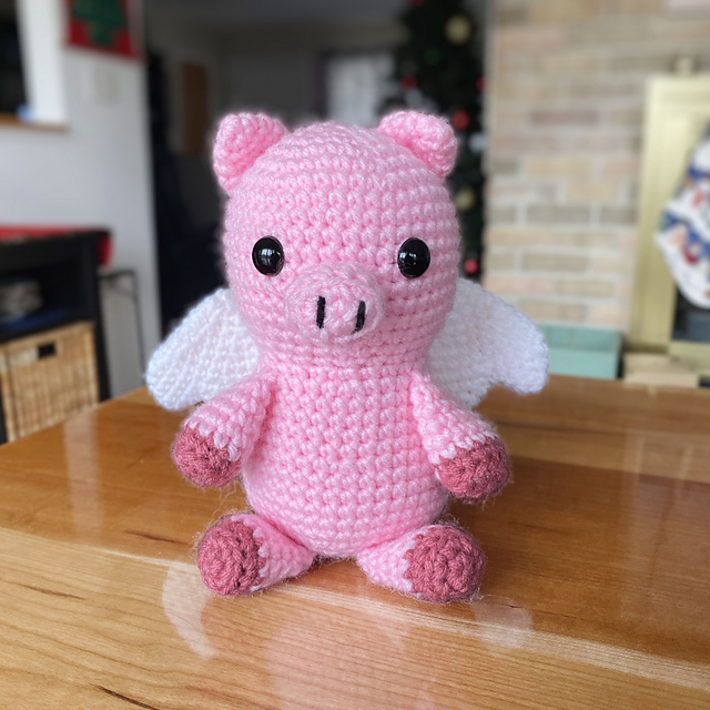 Ravelry: Basil the Flying Pig pattern by Drew Hill