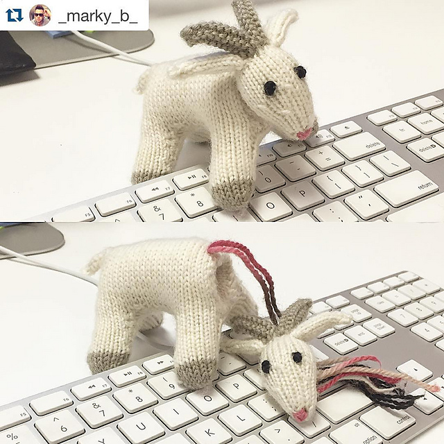 Ravelry: Droidy's Sacrificial goat!