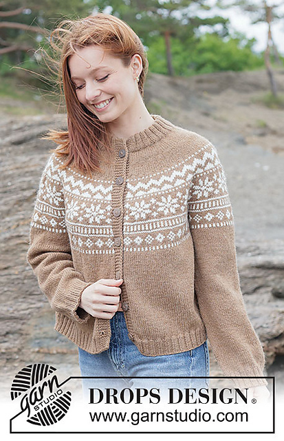 Ravelry: 262-6 Maple Whisper Cardigan pattern by DROPS design