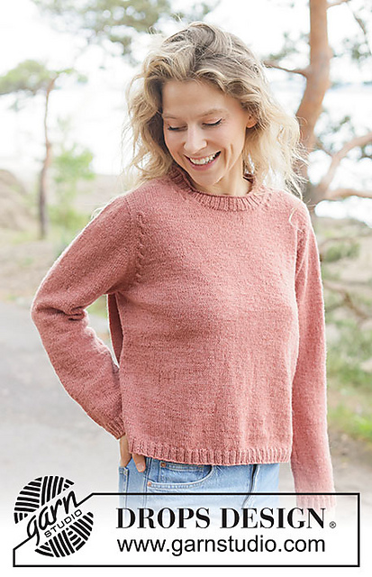 Ravelry: 264-13 Frosted Cranberry Sweater pattern by DROPS design