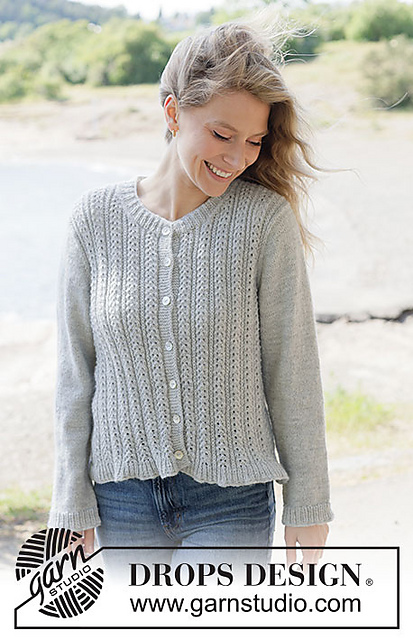 Ravelry: 263-5 Icy Pearls Sweater pattern by DROPS design