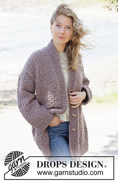 Ravelry: 262-19 Chestnut Hug Cardigan pattern by DROPS design