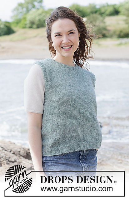 Ravelry: 263-30 Blue Mirage Vest pattern by DROPS design