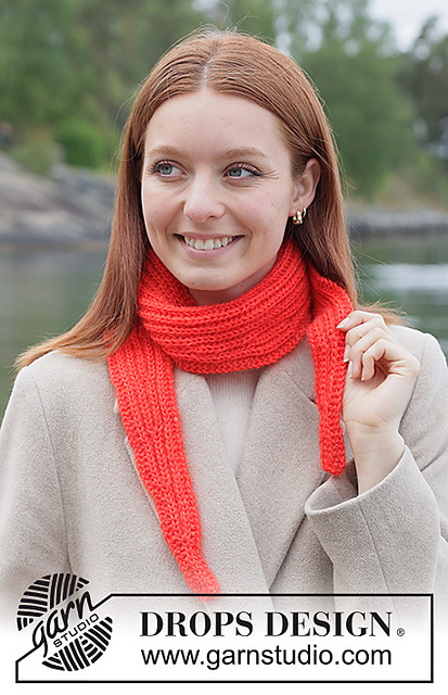 Ravelry: 261-27 Flamecurl Shawl pattern by DROPS design