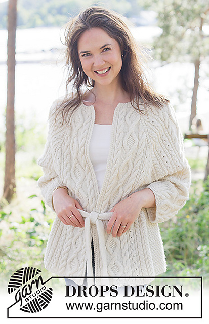 Ravelry: 262-23 Braided Beauty Cardigan pattern by DROPS design