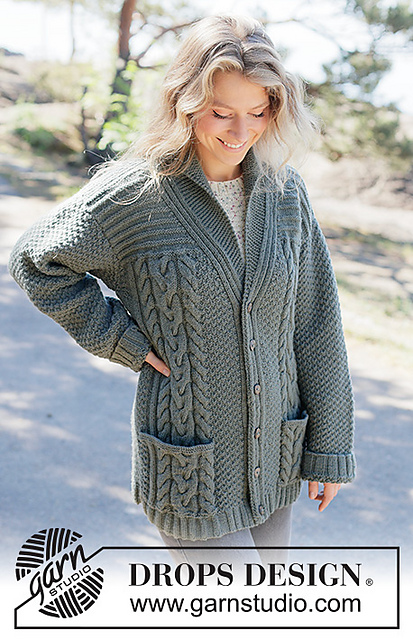 Ravelry: 263-13 Finnley Cardigan pattern by DROPS design