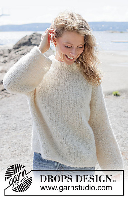 Ravelry: 264-23 Frost Bloom Sweater pattern by DROPS design