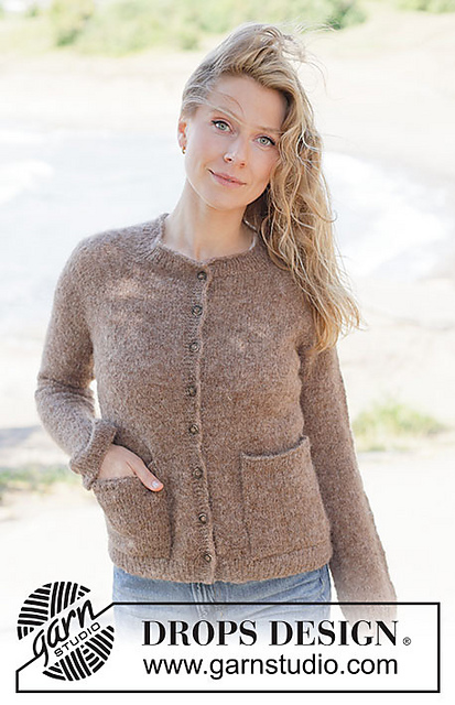 Ravelry: 262-25 Forest Pocket Cardigan pattern by DROPS design