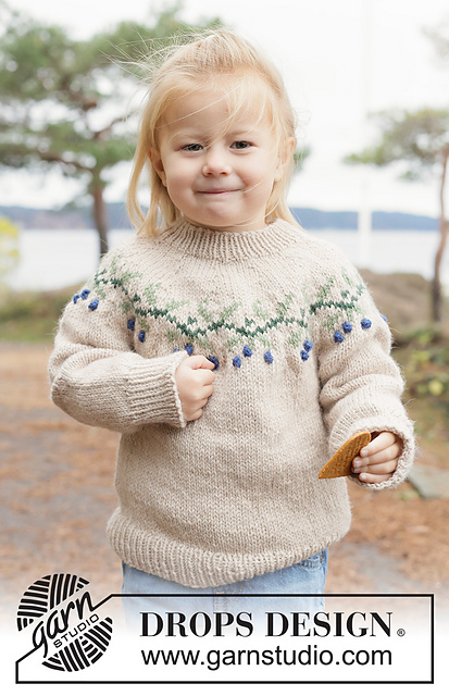 Ravelry: 50-4 Blue Holly Sweater pattern by DROPS design