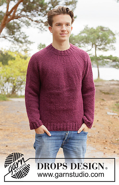 Ravelry: 260-36 Deep Berry Sweater pattern by DROPS design