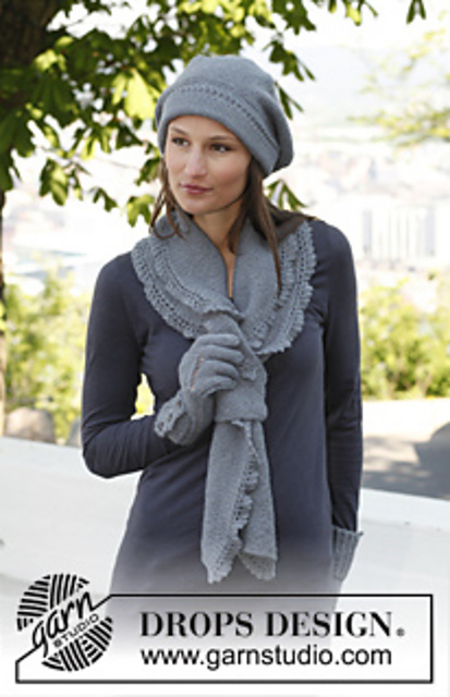 Ravelry: 140-38 Emily Beret and scarf pattern by DROPS design