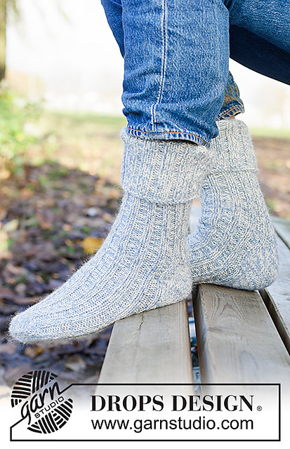 Ravelry: 260-47 Blue Stone Socks pattern by DROPS design