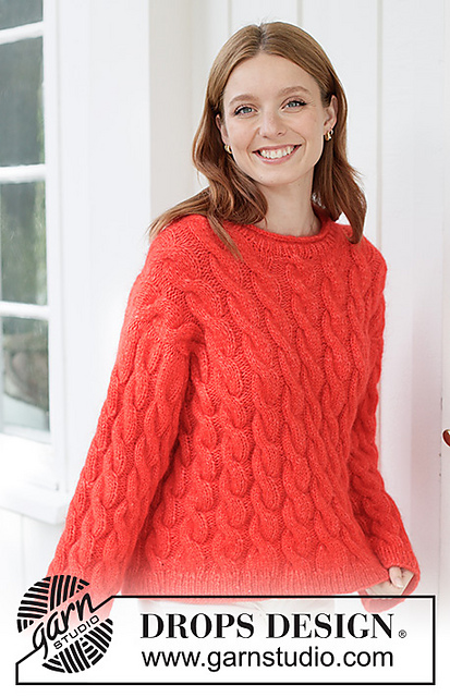 Ravelry: 267-28 Queen of Cables Sweater pattern by DROPS design